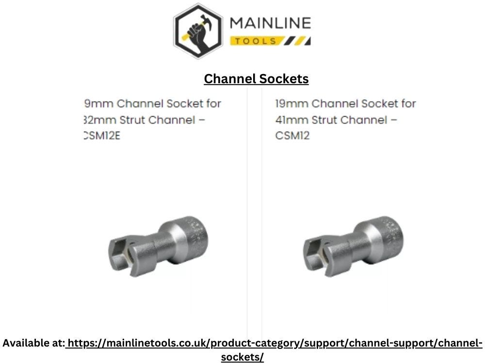 Buy Channel Sockets at Best Prices UK - Mainlinetools - Medium