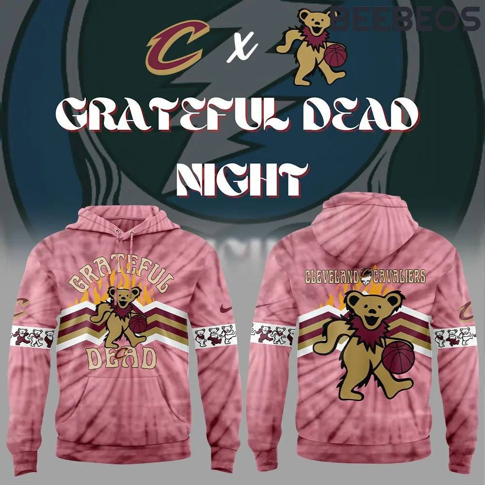 Cleveland Cavaliers x Grateful Dead Night Pink Hoodie | by Zaidelppn ...