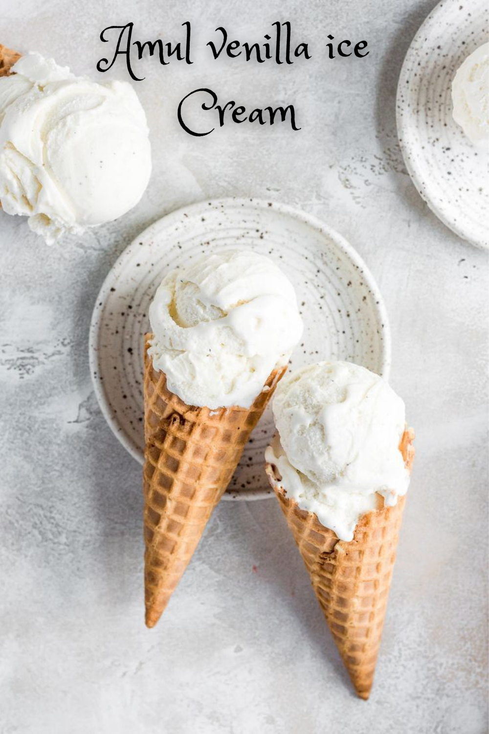 Amul Vanilla ice cream - Taaj Recipes - Medium
