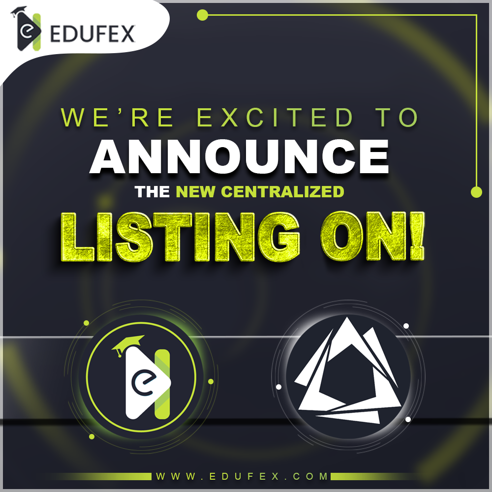🚨NEW LISTING ALERT #Edufex is officially going to be on another massive ...