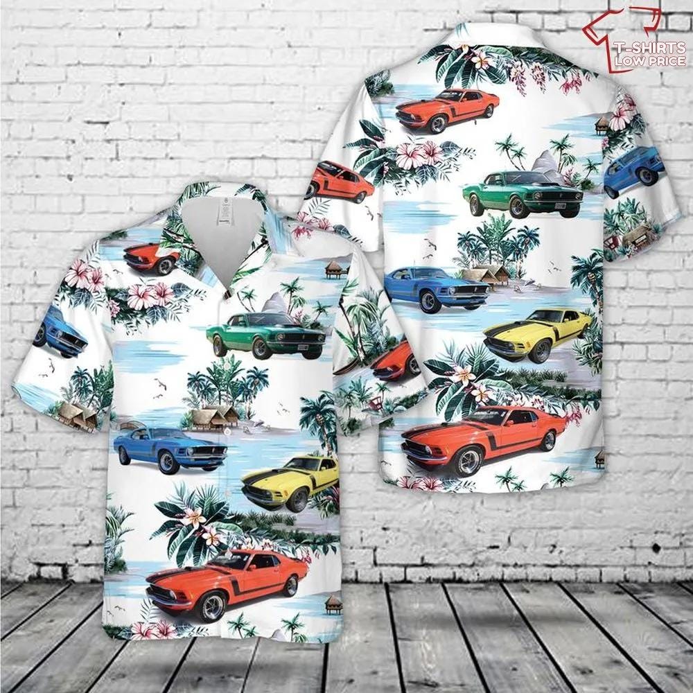 fORD mUSTANG bOSS 302 (1970) hAWAIIAN sHIRT fOR mEN aND wOMEN | by ...