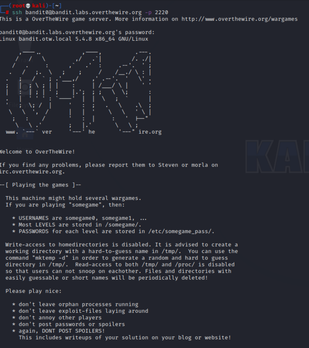 OverTheWire — Bandit(0–10) Walkthrough | by Vighnesh Srinivas | System ...