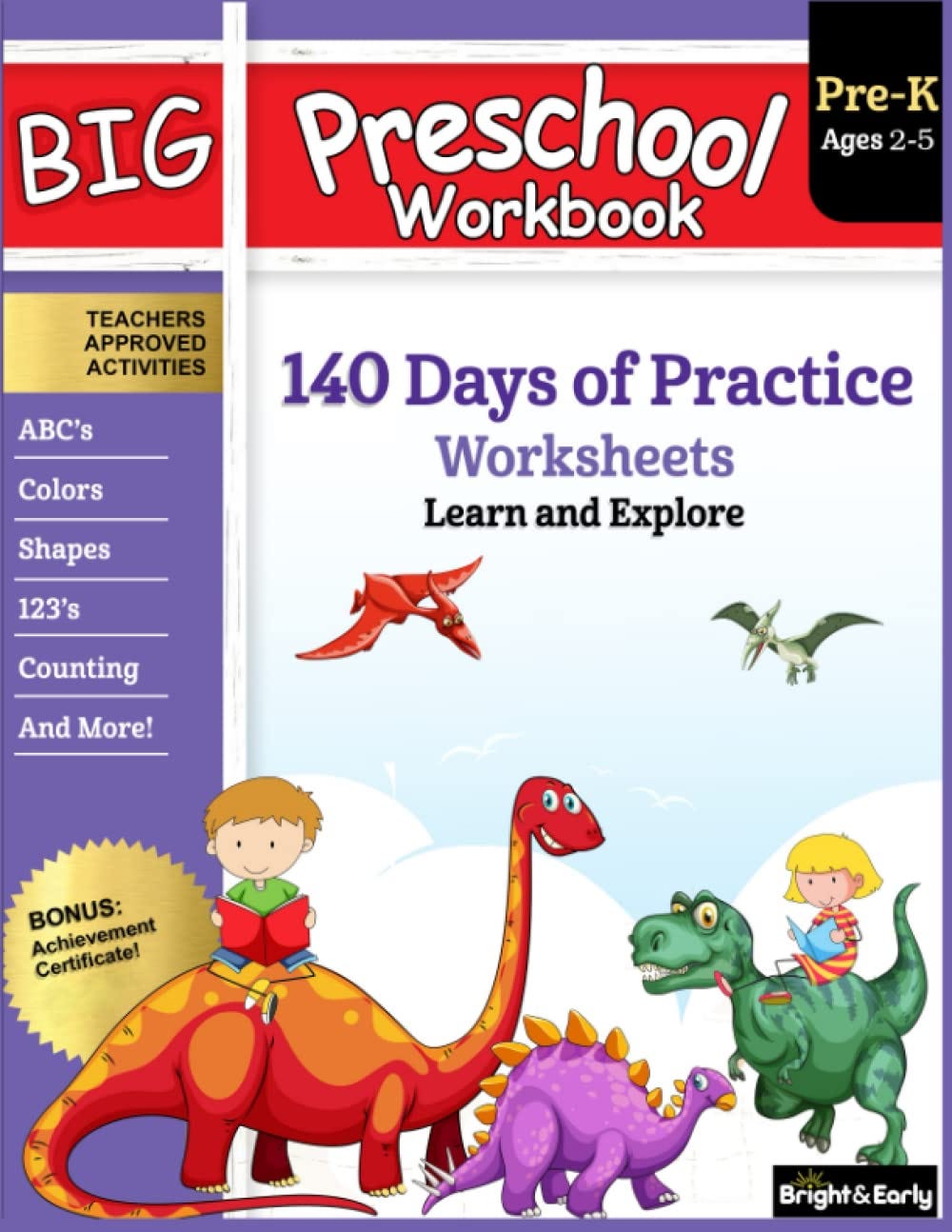 [PDF][BEST]} Big Preschool Workbook: Ages 2–5, 140+ Worksheets of PreK ...