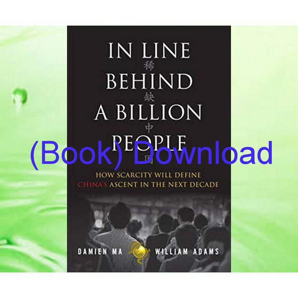 (PDF) Kindle In Line Behind a Billion People: How Scarcity Will Define ...