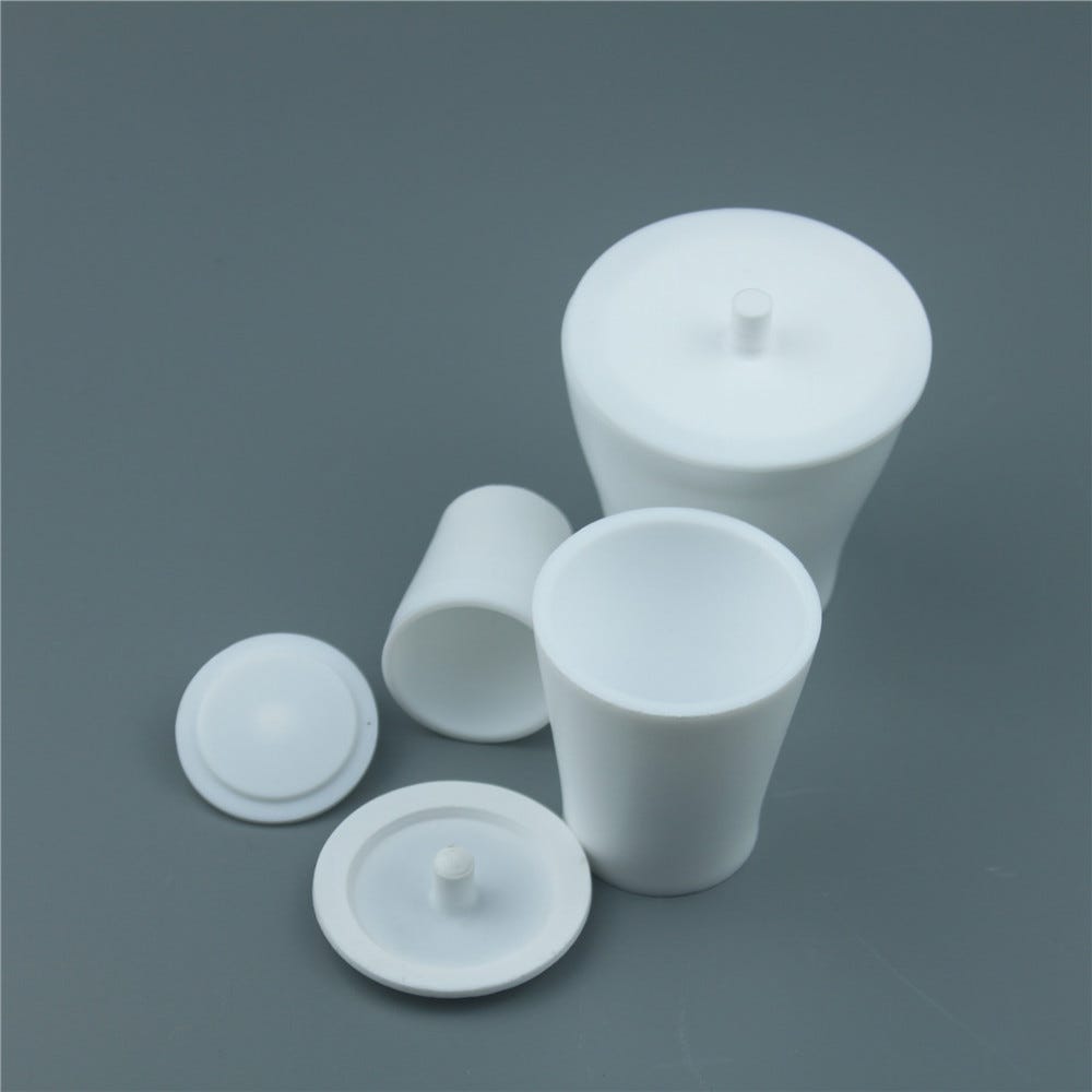 PTFE beakers and crucibles can be customized to any specifications. The walls of the beaker can ...