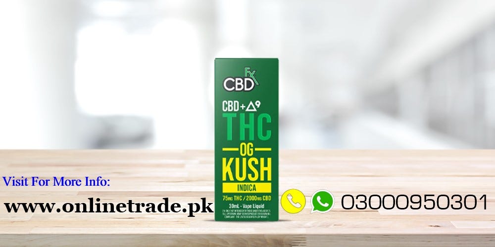 CBD + Delta-9 THC Vape OG Kush In Pakistan | Onlinetrade.pk | by ...