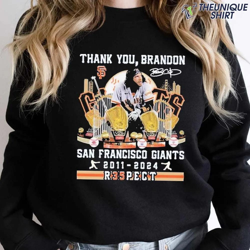 Thank You Brandon San Francisco Giants 2011–2024 R35pect Shirt | by Ray ...