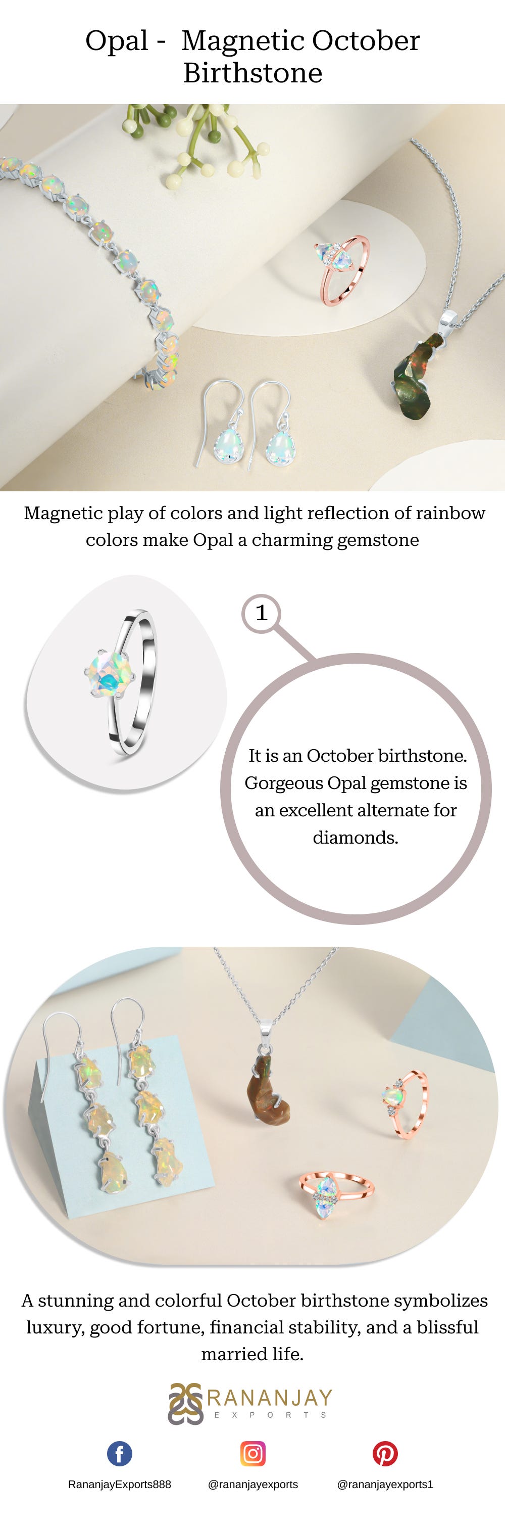 Opal — Magnetic October Birthstone - Galgadot - Medium