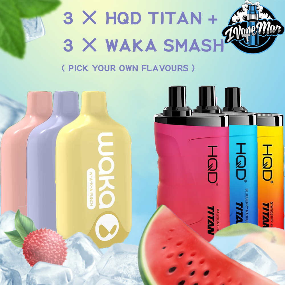 Flavor Fusion: Elevate Your Vaping Experience with Our HQD Titan and Waka Smash Disposable Vapes ...