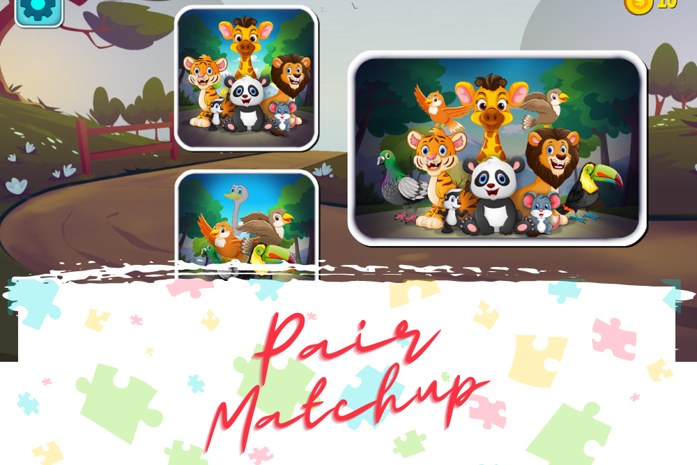 Enjoy the PairMatchup Puzzle Game with Adorable Animal Buddies by ...