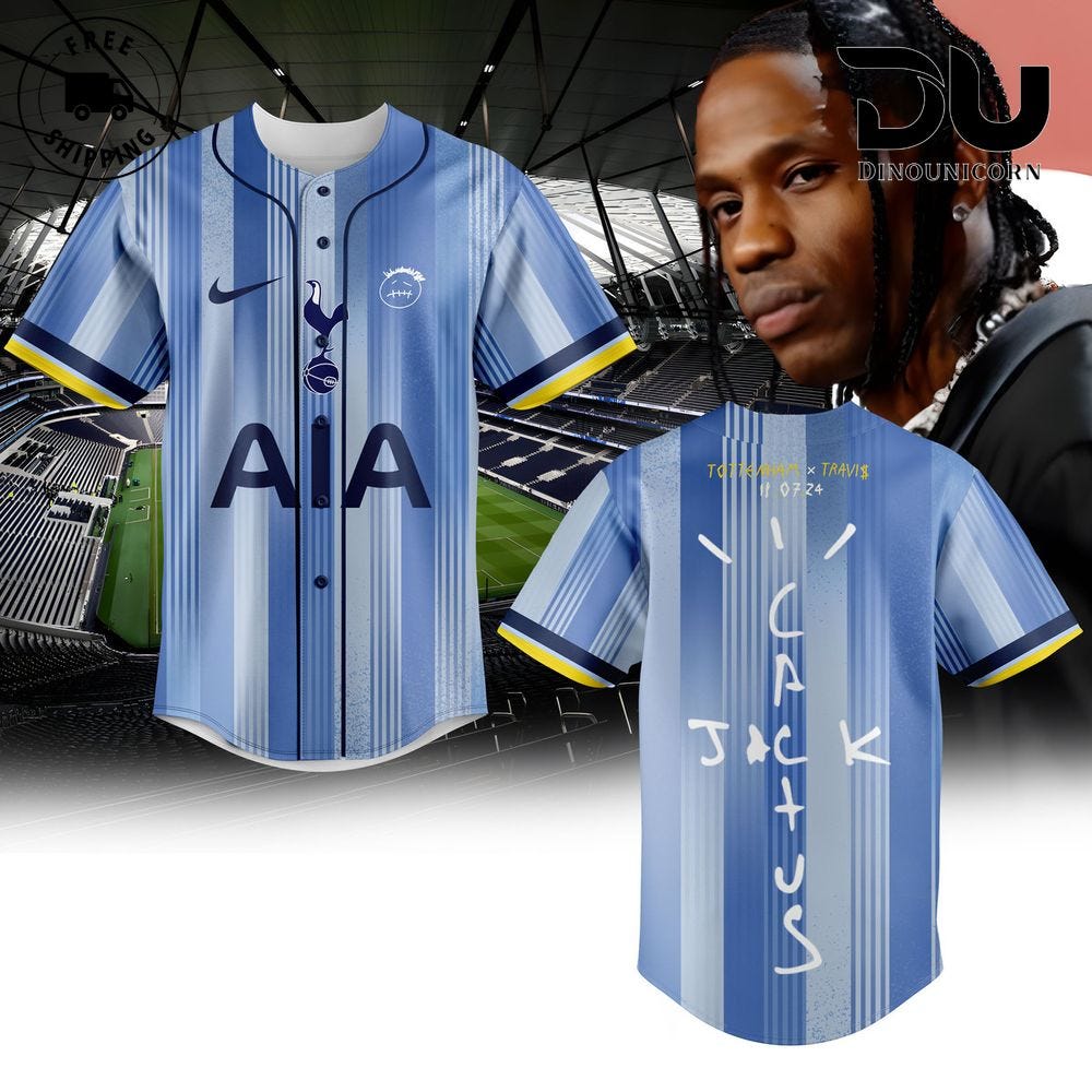Tottenham Hotspur FC x Travis Scott Baseball Jersey: A Stylish Fusion ...
