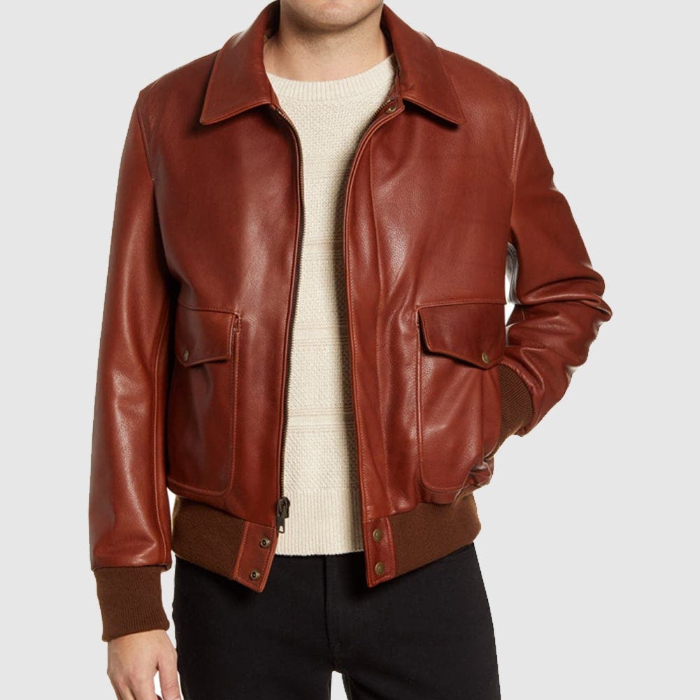leather Men Leather Jacket. Detail of Leather Jacket Men | by Flying ...