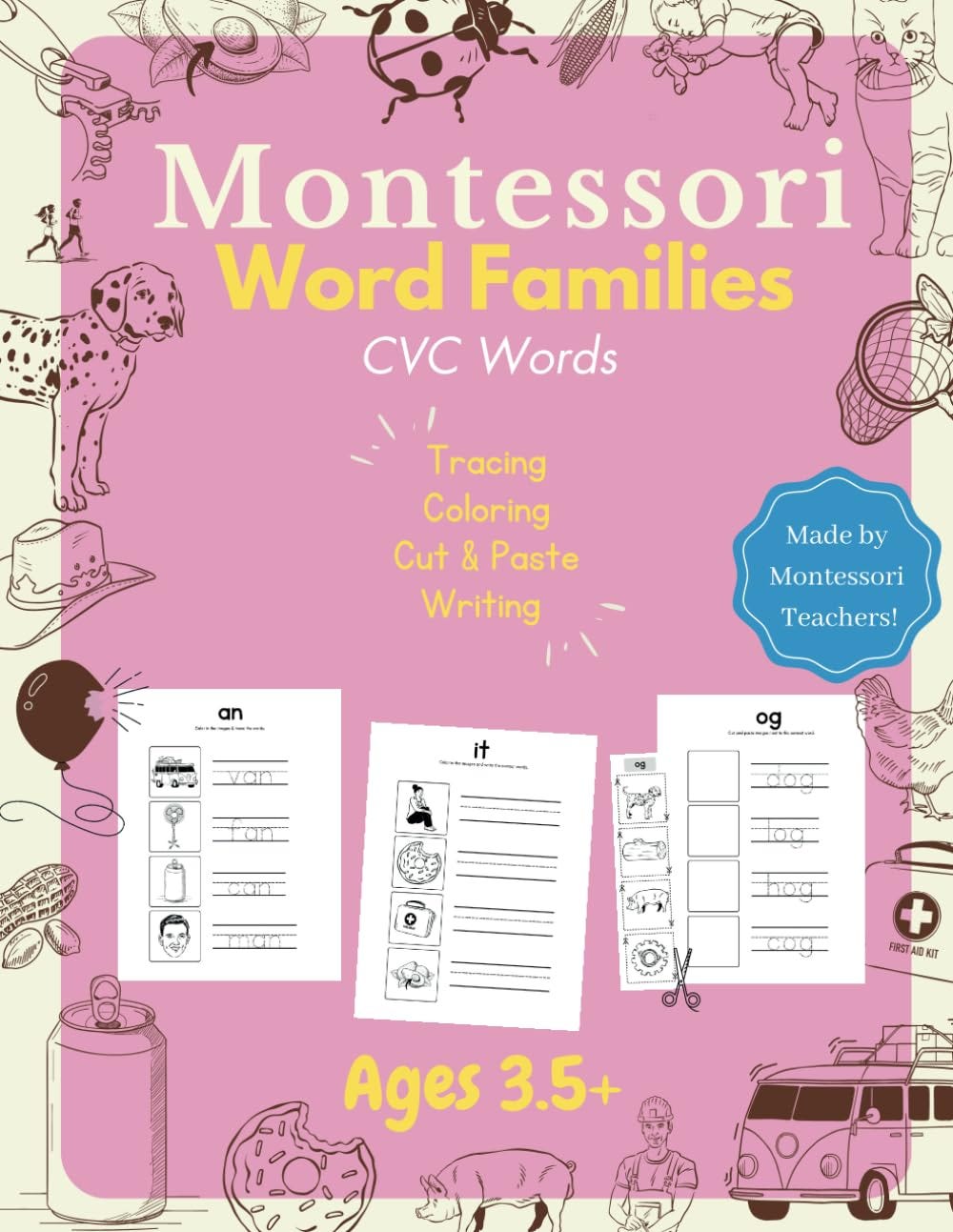 [DOWNLOAD][BEST]} Montessori Language Workbook Word Families: CVC Words ...