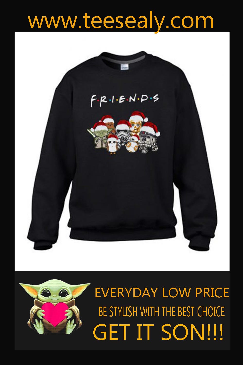 Star Wars Baby Yoda Friends Sweatshirt | by Priscavermilion | Medium