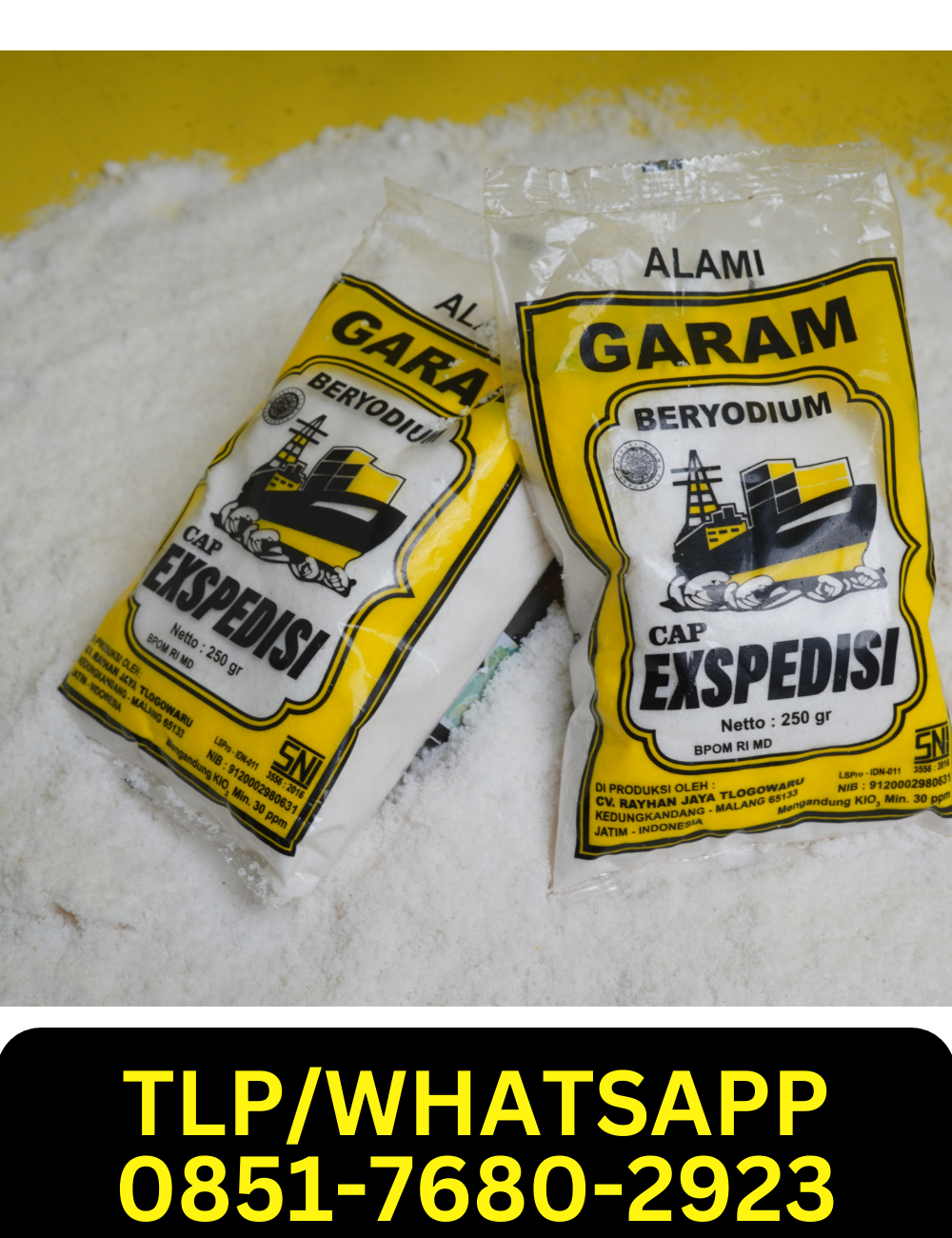 TLP/WA 0851–7680–2923, Jual Garam Dapur kasar dan halus di Pesisir ...