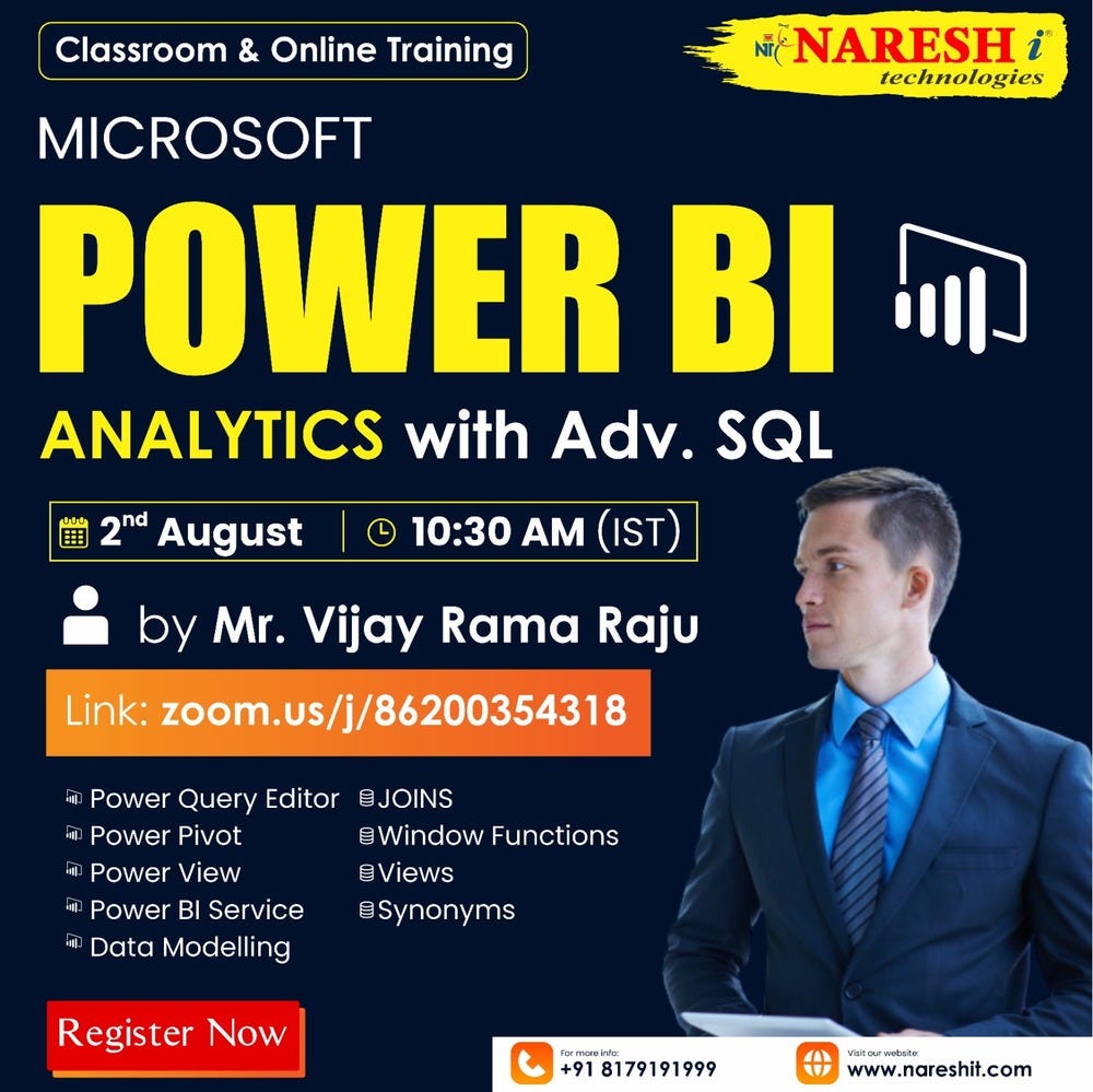 Powewr BI Online Training — Naresh IT - Avinash Nit - Medium