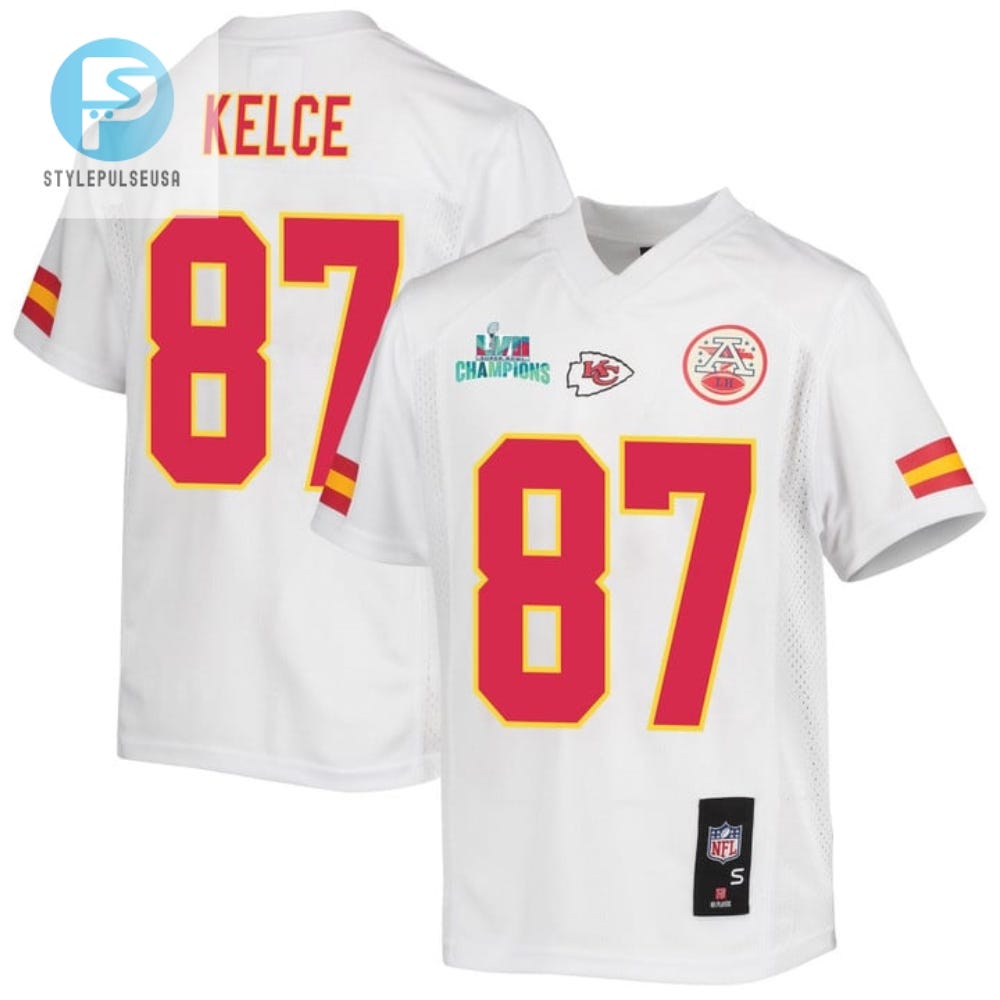 Travis Kelce 87 Kansas City Chiefs Super Bowl Lvii Champions Youth Game ...