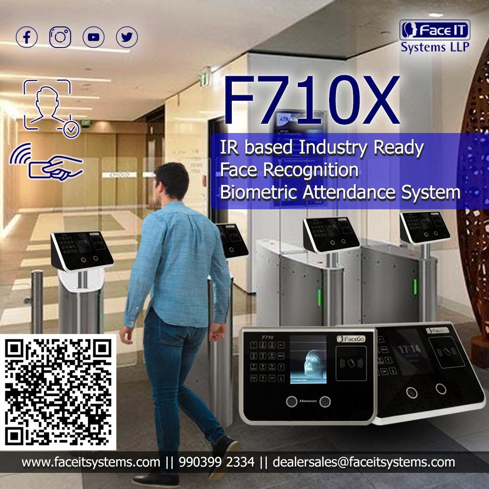 F710X High Performance, Face Recognition Attendance Terminal ...