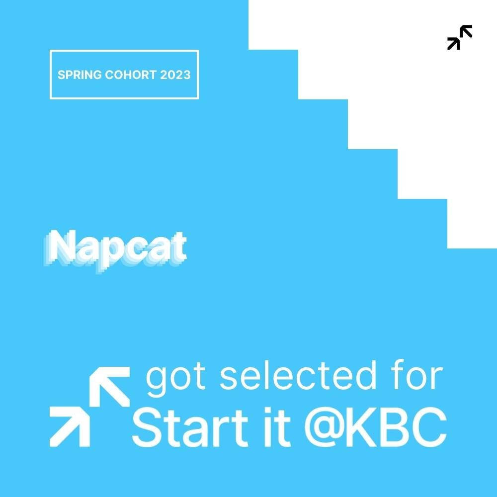 Napcat Joins the KBC Start-It Accelerator! Announcement - Napcat 🐈‍⬛ ...