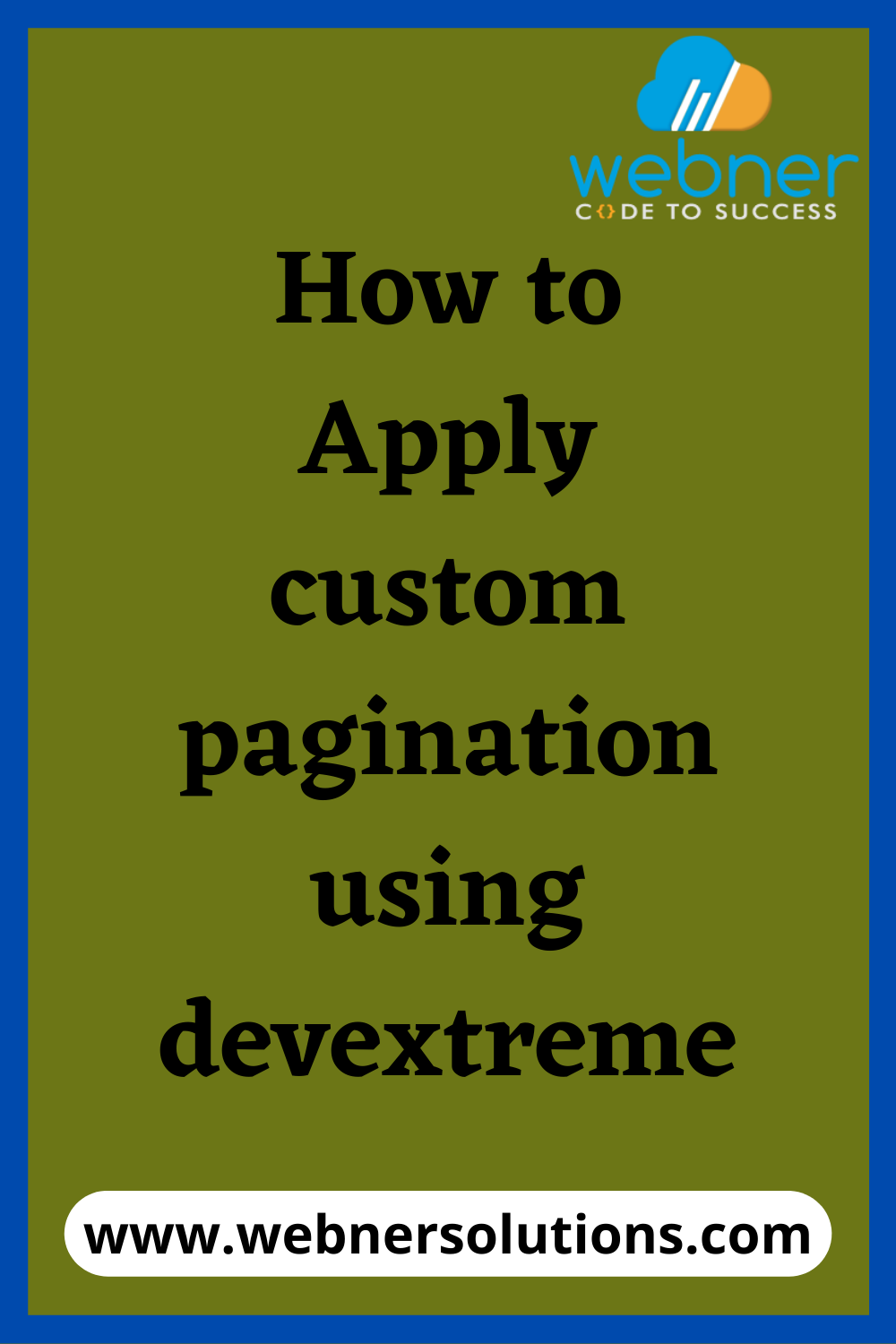 How to Apply custom pagination using devextreme | by Webner Solutions | Medium