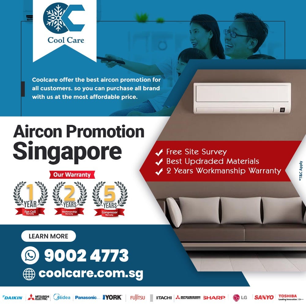 Aircon Promotion Singapore - Cool care aircon service singapore - Medium