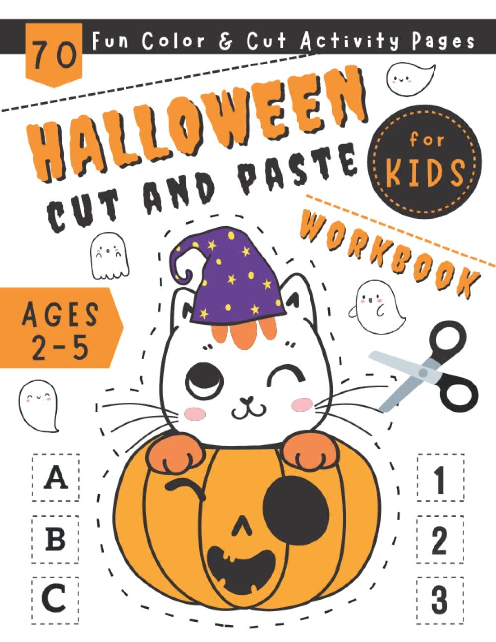 [EBOOK][BEST]} Halloween Cut and Paste Workbook for Kids Ages 2–5: A ...