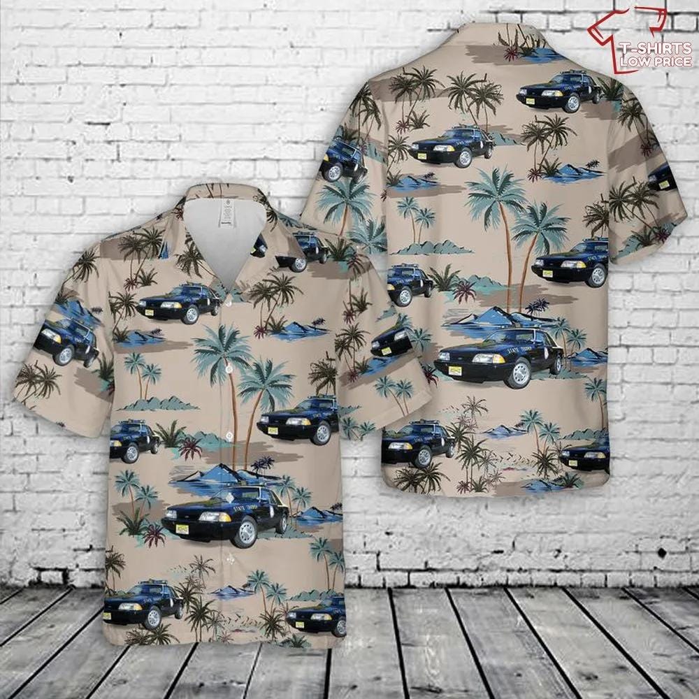 1991 Ford Mustang Ssp Florida Highway Patrol Aloha Hawaiian Shirt | by ...