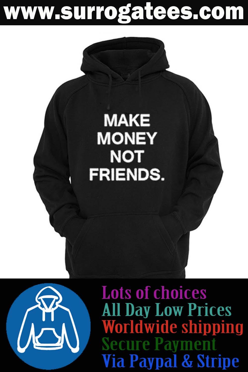 Make Money Not FRIENDS Matching Graphic Hoodie | by Elwin Saputro | Medium