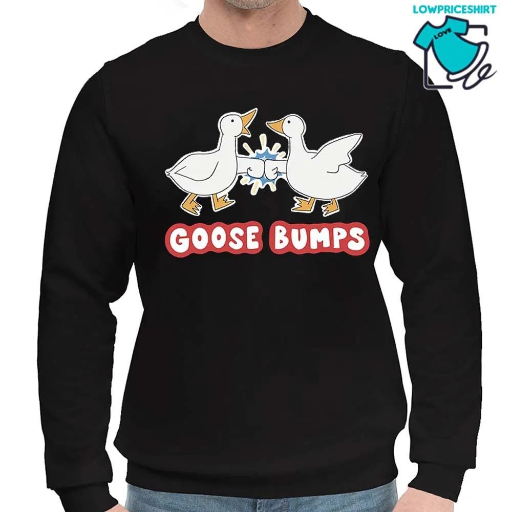 Goose Bumps Geese Silly Cute Fist Bumping Funny Puns Joke T-Shirt | by ...