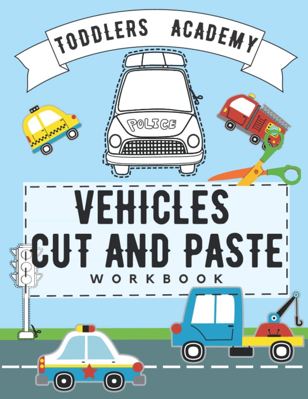 [READ][BEST]} Vehicles Cut and Paste Workbook: Scissor Skills Activity ...