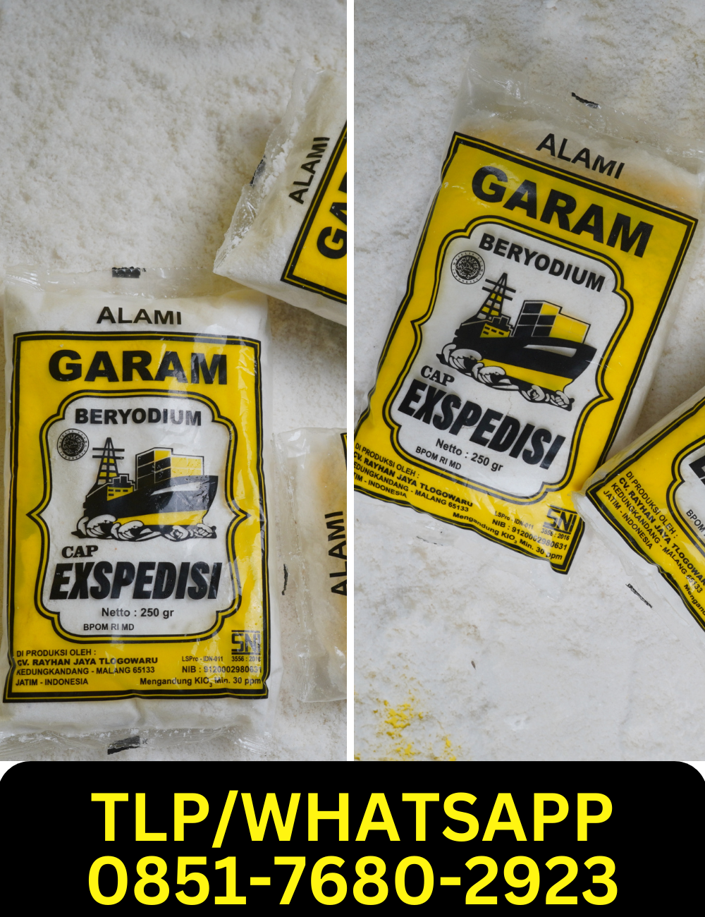 TLP/WA 0851–7680–2923, Jual Garam Dapur kasar dan halus di Kepulauan ...