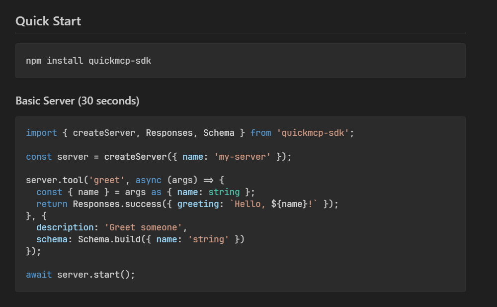 QuickMCP SDK: Revolutionizing MCP Server Development for the AI Era | by Rahees Ahmed | Medium