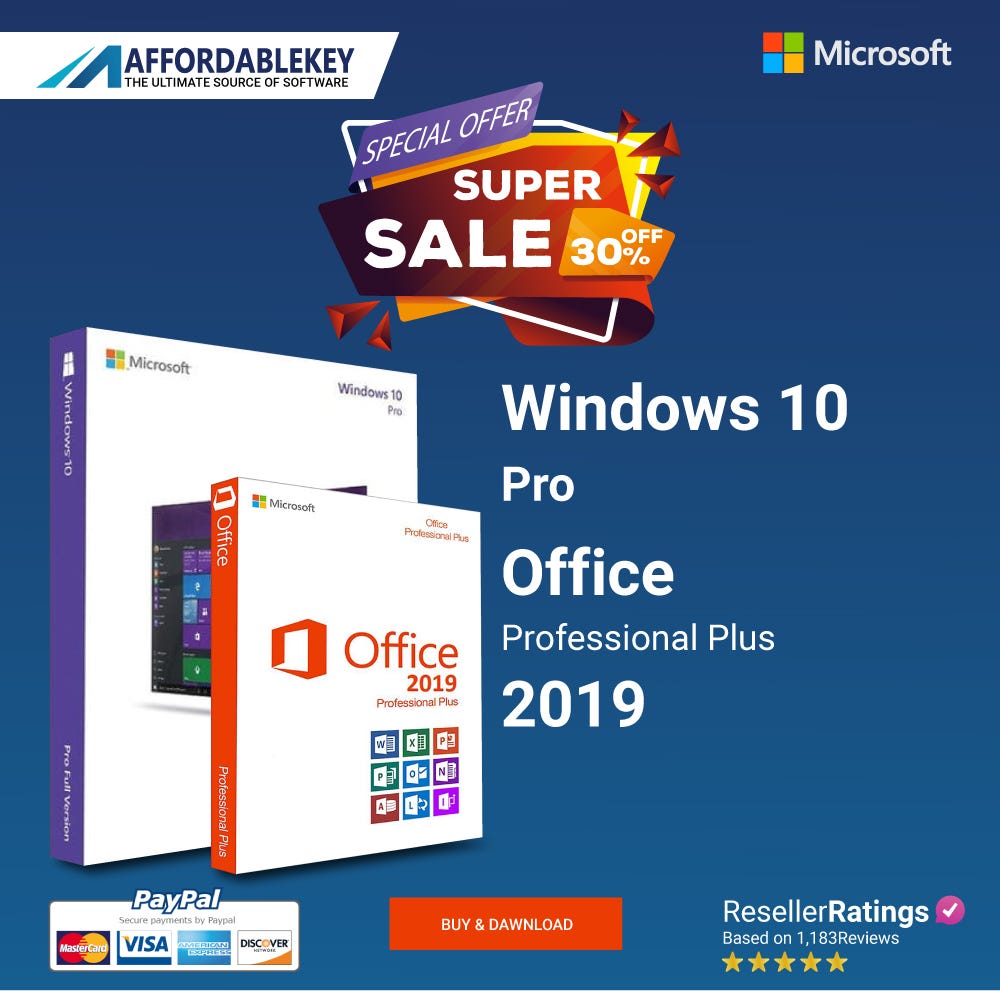 Unlocking Affordability: Windows 10 Pro and Office 2019 for a Happy New ...