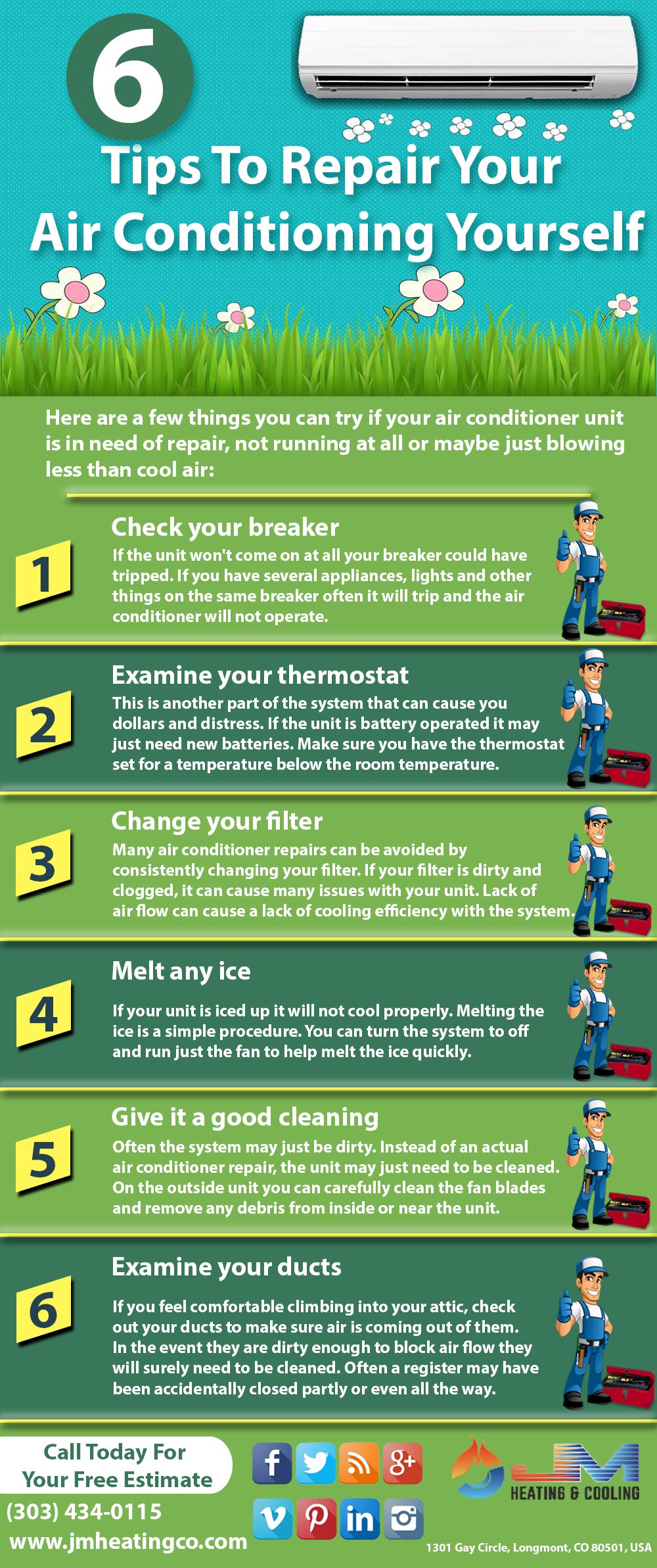 6 Tips To Repair Your Air Conditioning Yourself | by JM Heating and ...