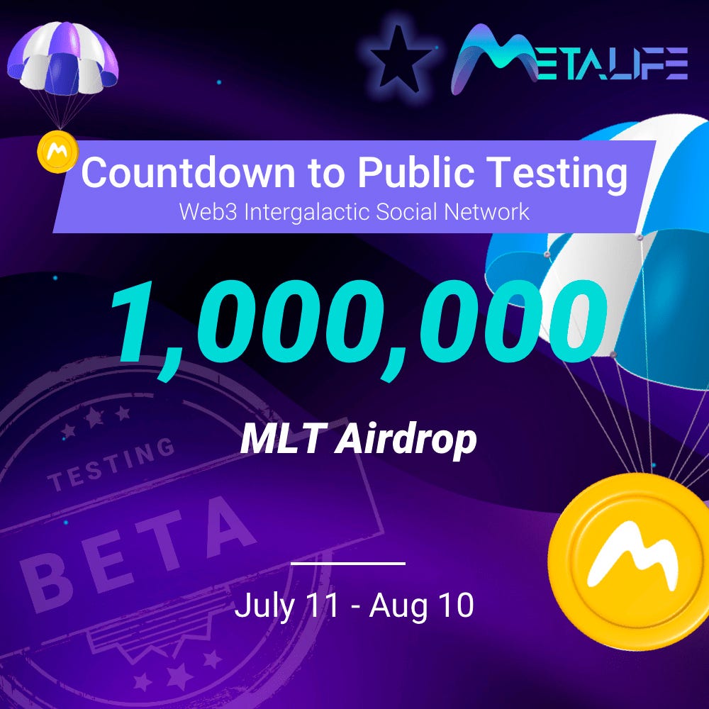 Metalife launched new Airdrop in honor of the upcoming Public Testing ...