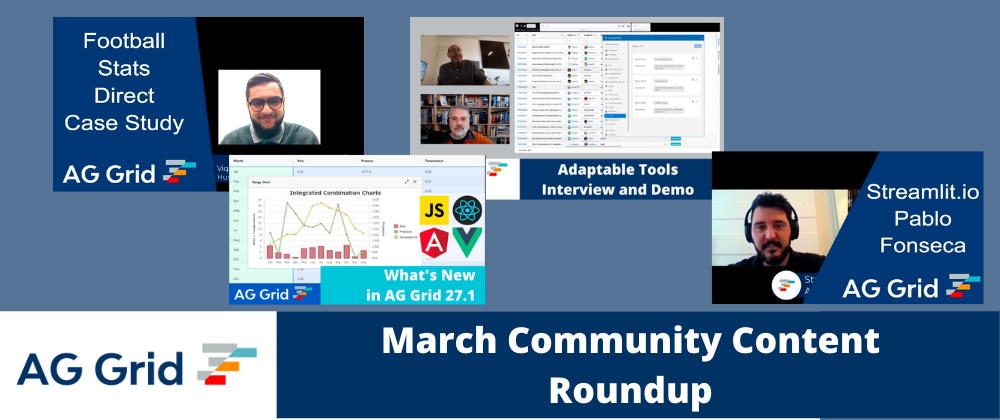 AG Grid Community Roundup March 2022 | by Alan Richardson — EvilTester ...