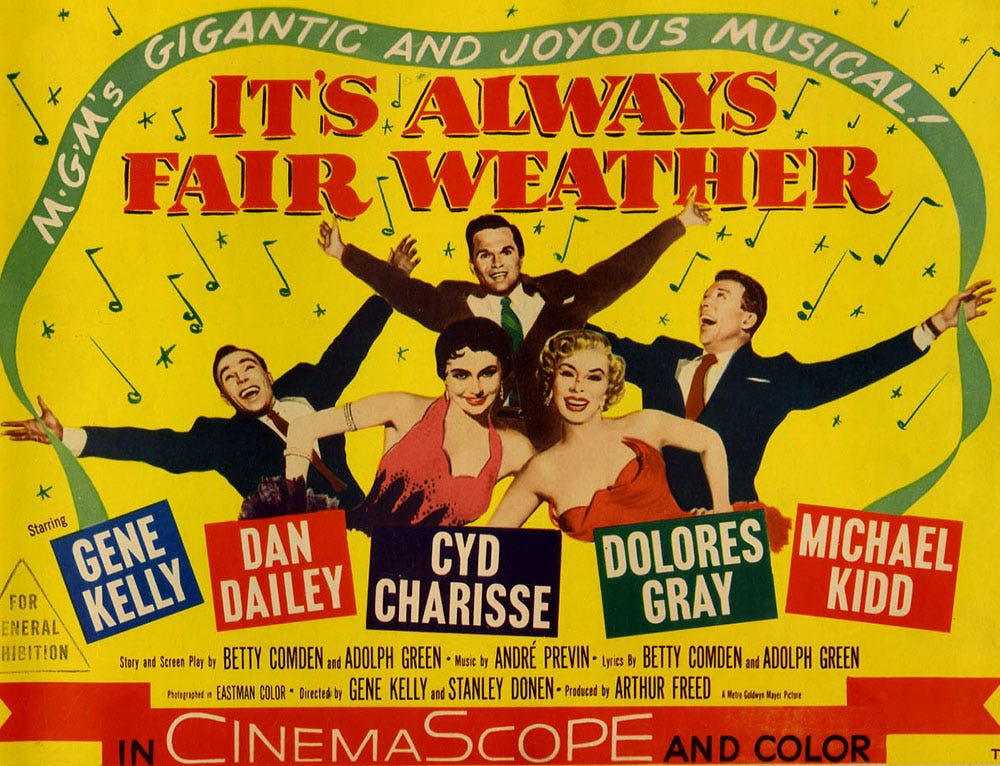 4 Reasons to Watch IT’S ALWAYS FAIR WEATHER (1955) on Warner Archive ...