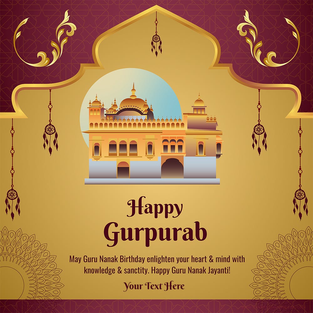happy gurpurab 2023 wishes images with name - The Festival Wishes - Medium
