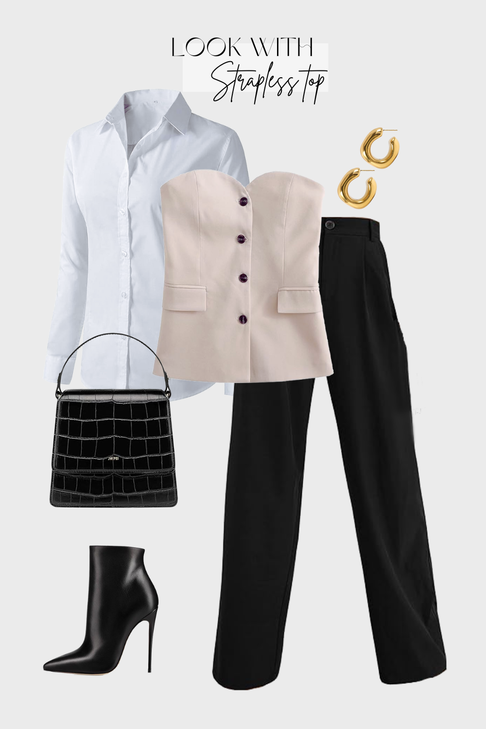 A Sophisticated Outfit with Bustier Overlay | by Eva | Medium