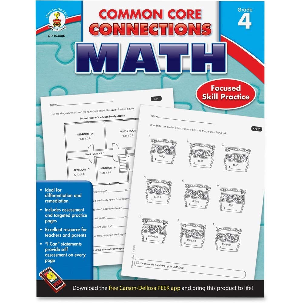 [EBOOK][BEST]} Carson-Dellosa Common Core Connections Math Workbook ...