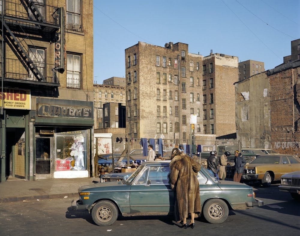 City Street Scene Side View