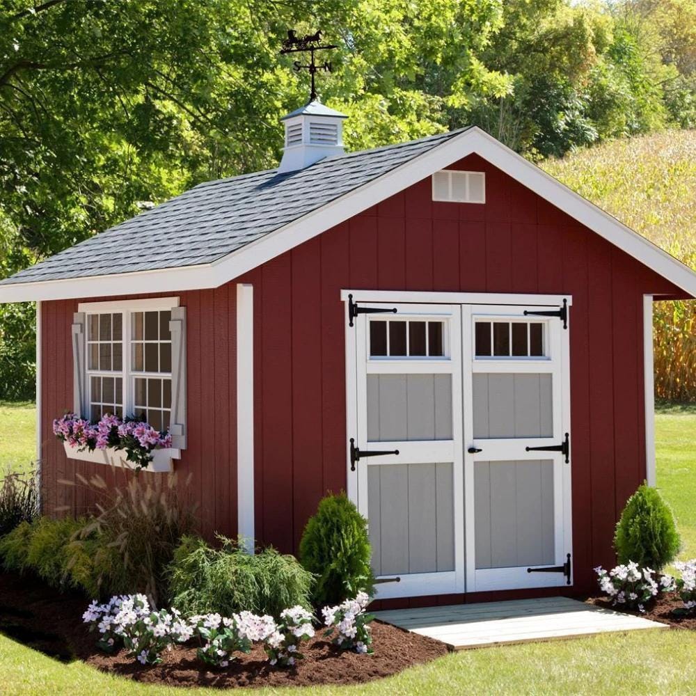 Buy Online Homestead 10x20 Wood Storage Shed Kit - The Shed Warehouse ...
