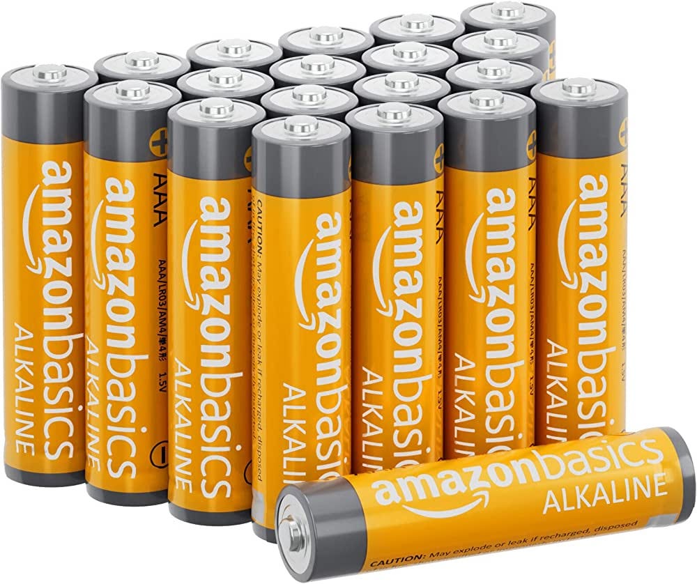 Amazon Basics 20-Pack AAA Alkaline High-Performance Batteries, 1.5 Volt ...