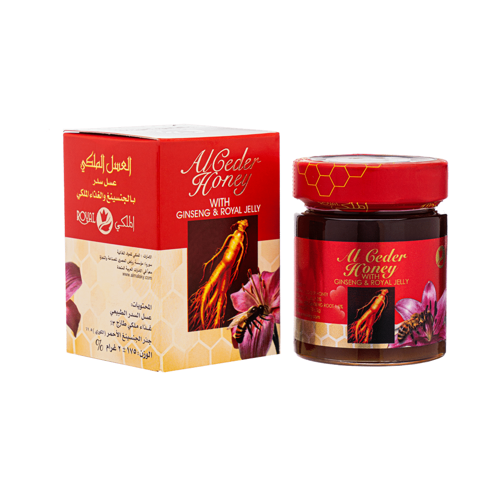 Honey With Royal Jelly And Ginseng - Almalaky Rooyal - Medium
