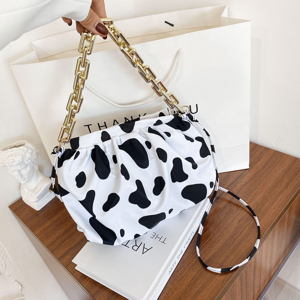 Cow Print Bags — Crossbody Cloud Bags Animal Zebra Pattern - The Cow ...