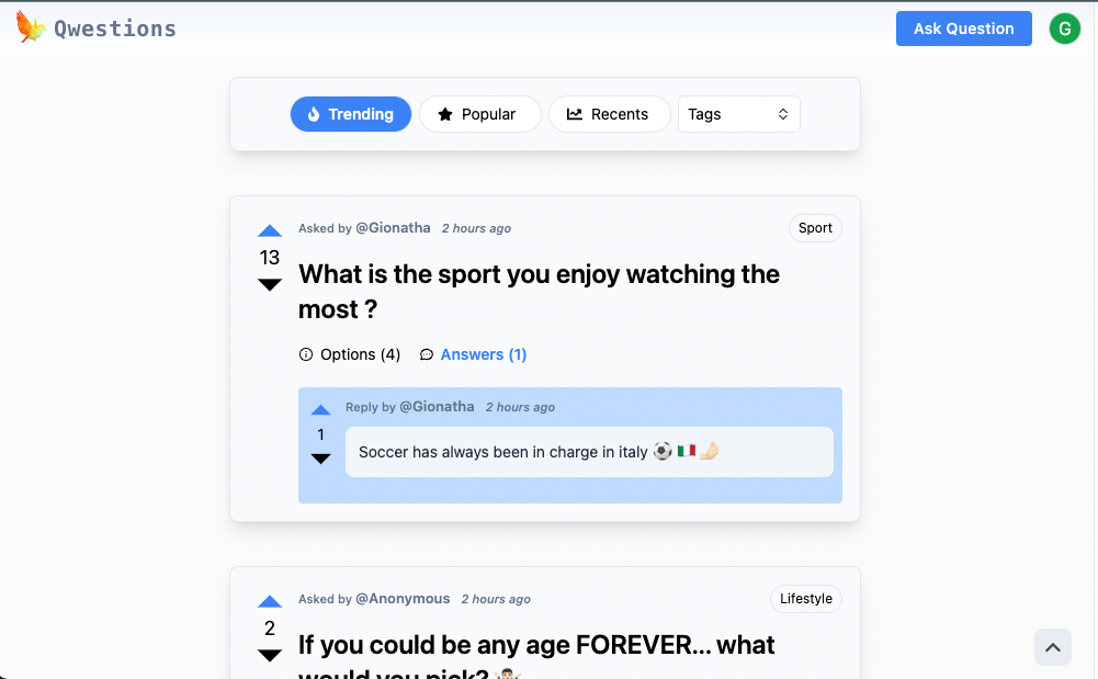 I build an app to ask and answer questions | by Gionatha Sturba | Medium