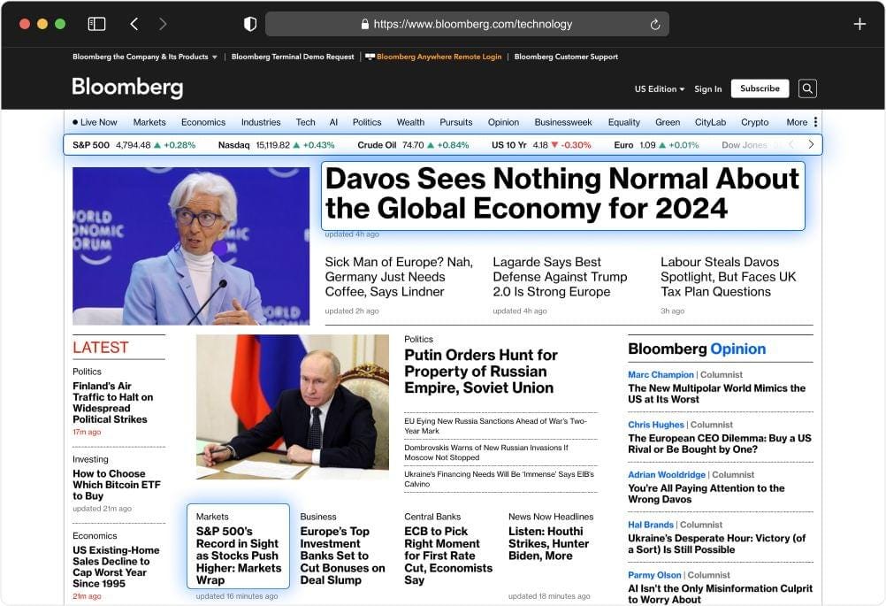 Extract Latest News Articles from Bloomberg Scraping. | Medium