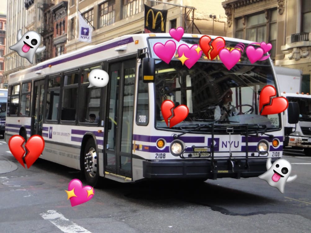 The NYU Bus is Ghosting Me. Stop playing games with my heart | by Sara ...