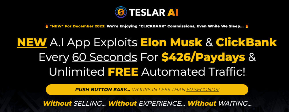 TESLAR AI Review-Promote Affiliate Offers From WarriorPlus, Clickbank ...
