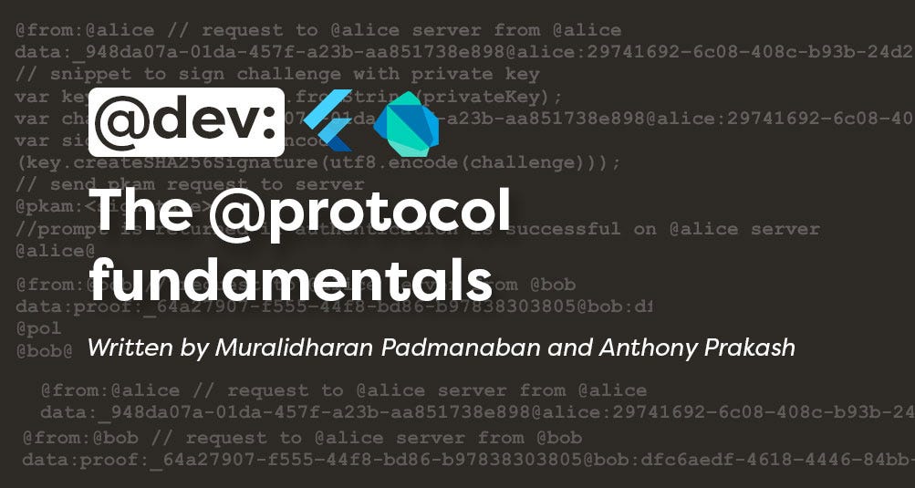 The atProtocol fundamentals. By Muralidharan Padmanaban & Anthony… | by Atsign | Medium